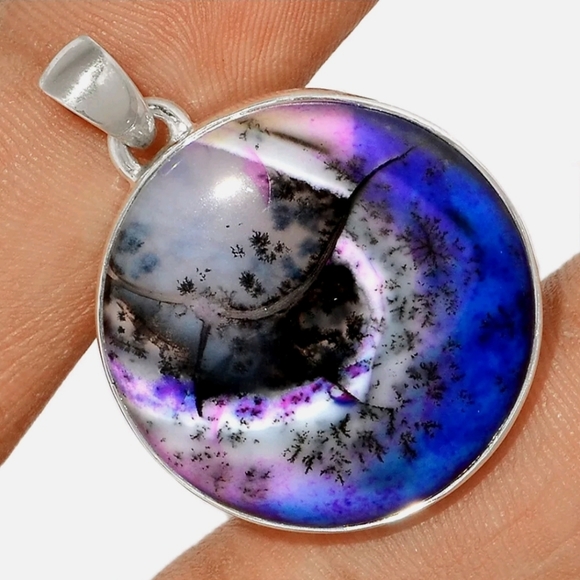 Hand Crafted | Jewelry | Flash Sale Moon In Natural Dendritic Opal ...